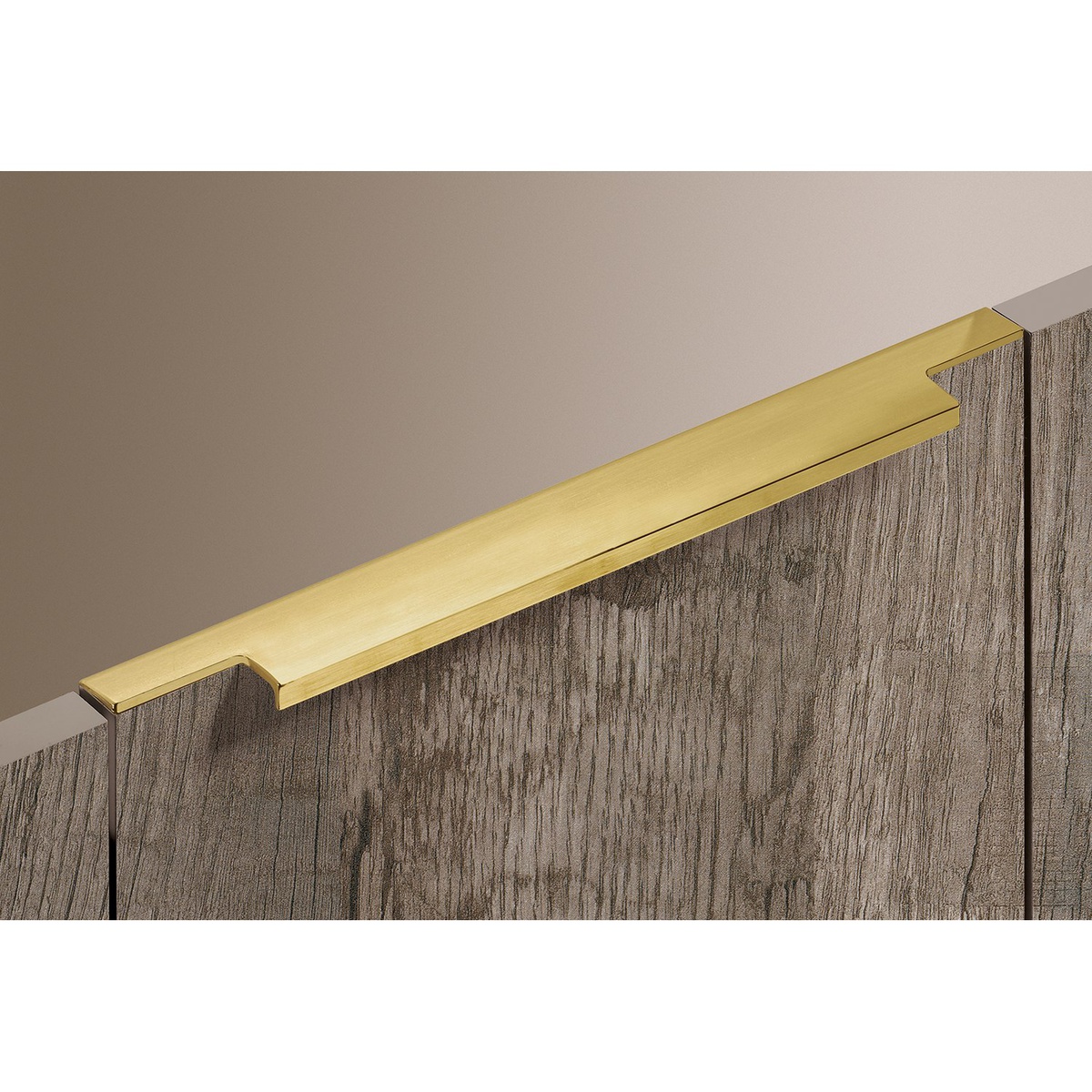 Griffleiste Lamezia, L 295 mm, B 39 mm, Gold Optik matt gebürstet ...