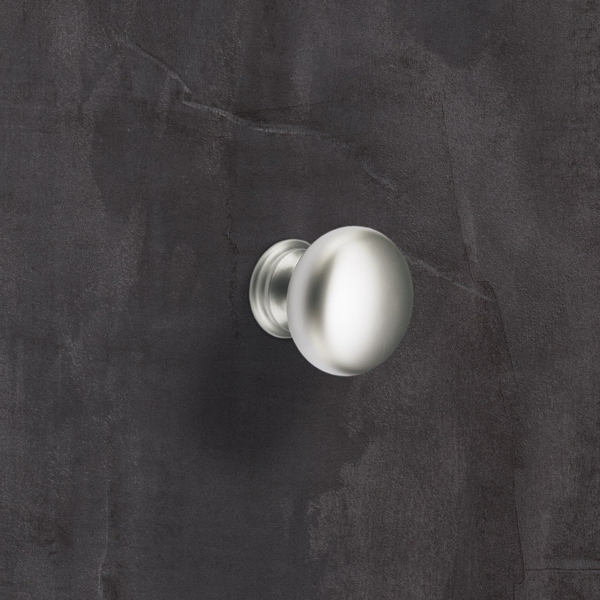 Knob Cirpi, H 27 mm, ø 30 mm, Matt chrome plated | 9070581 | Hettich ...