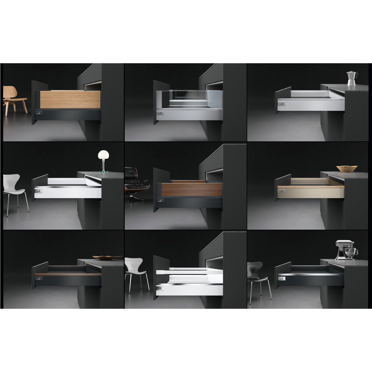 ArciTech drawer system | Systems with double walled drawer side ...