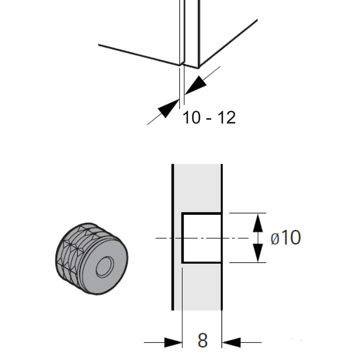TopLine L Set for thin door | 9277153 | BA Hettich Webshop