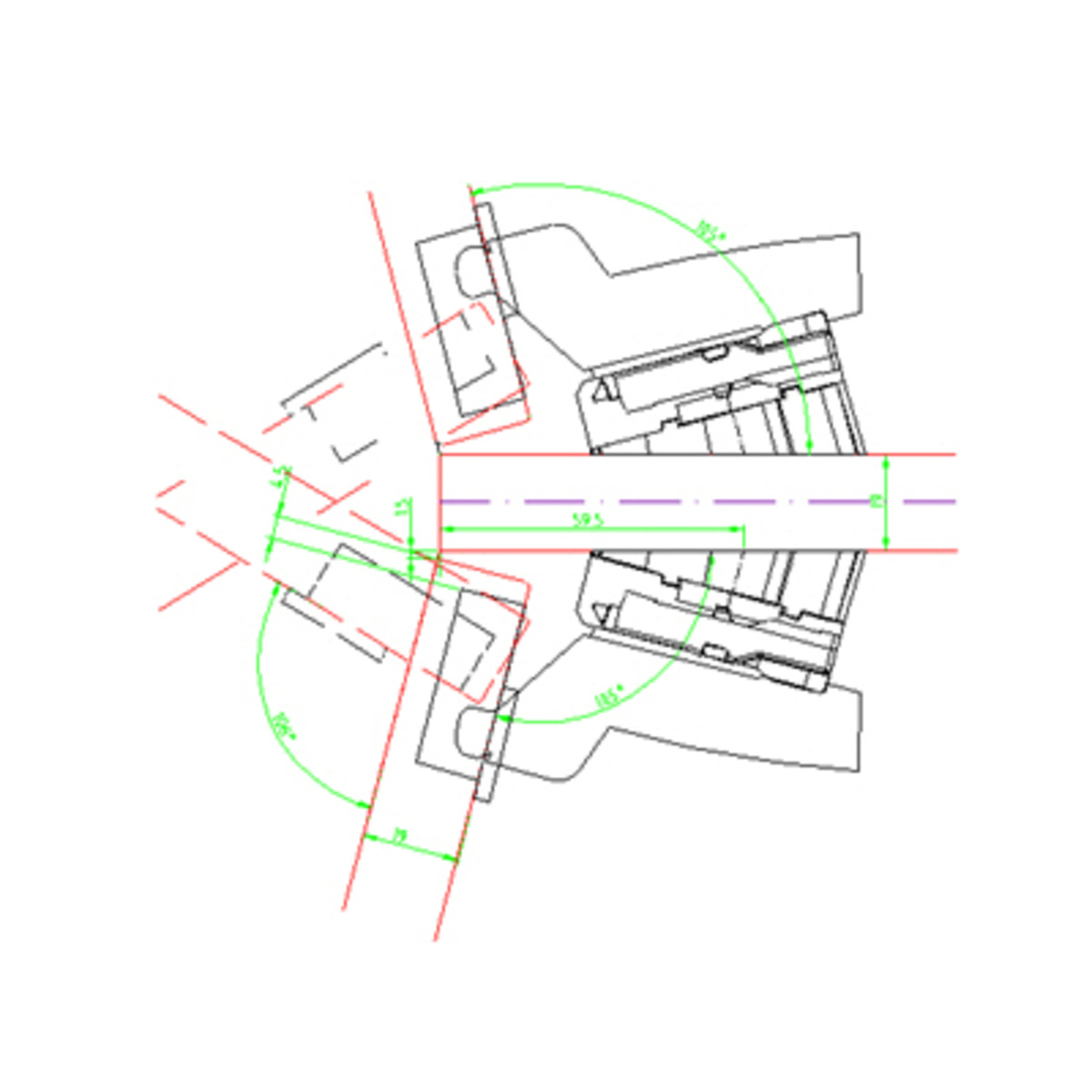 Angle adapter for cross mounting plates, 5 ° | 79349 | Hettich eShop ...
