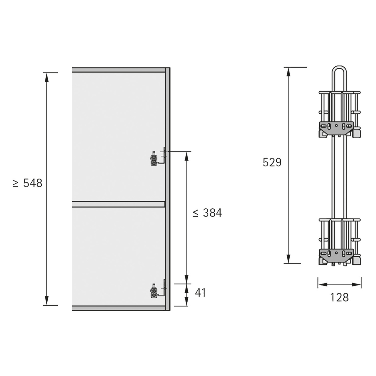 Innenauszug 90° Cargo IQ plus, Cargo IQ Plus 90°, pulverbeschichtet ...