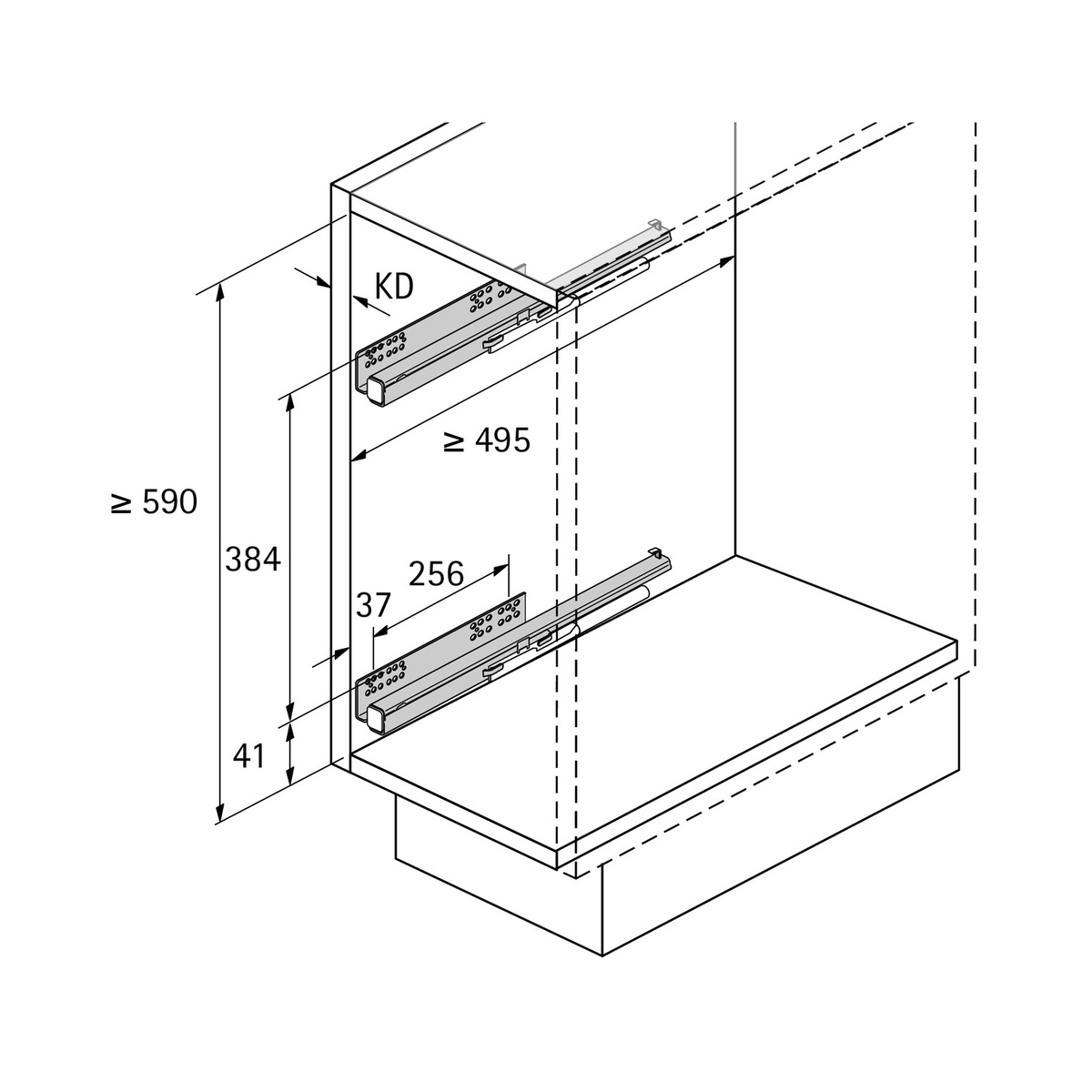 Cargo IQ plus 150, 2-tier | 9077588 | Hettich eShop Australia