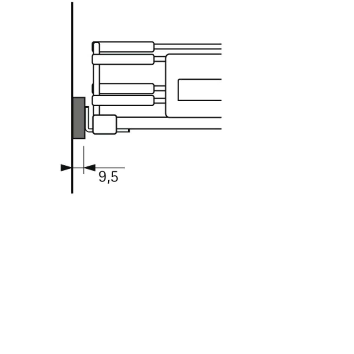 Spacer profile 9.5 mm for Amari pull-outs | 9132920 | AE Hettich Site