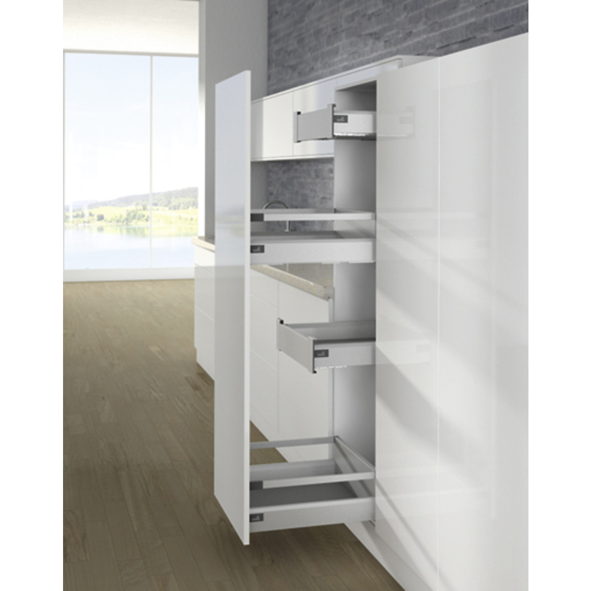 ArciTech Zarge, Zargenhöhe 94 mm x NL 400 mm, silber, rechts | 9121204 ...