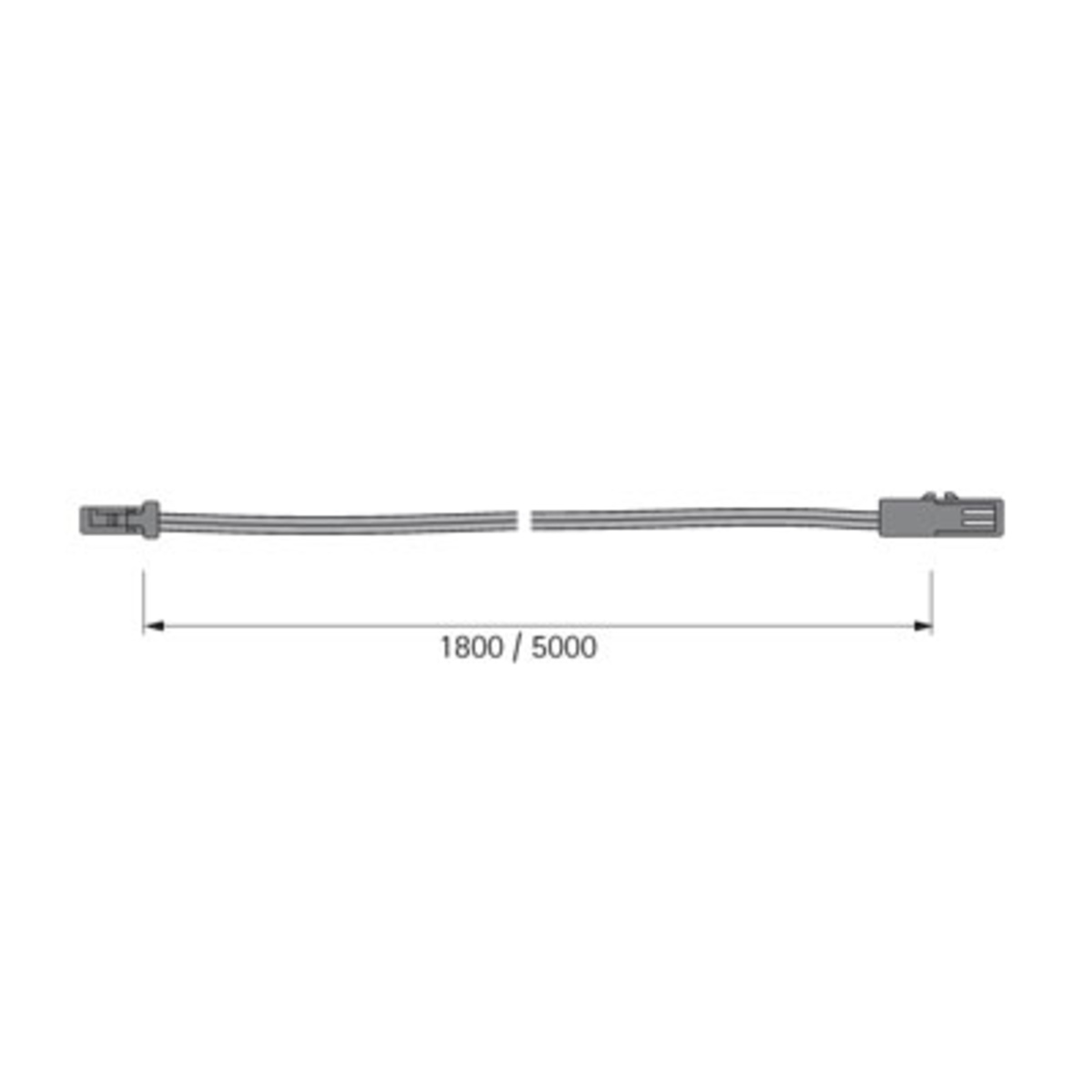 LED Extension lead M1 12VDC, 1800mm | 3676801 | Hettich eShop Australia