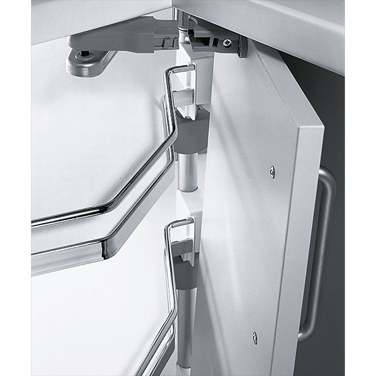Revo 90° corner unit carousel fitting, silver | 9080040 | Hettich eShop ...