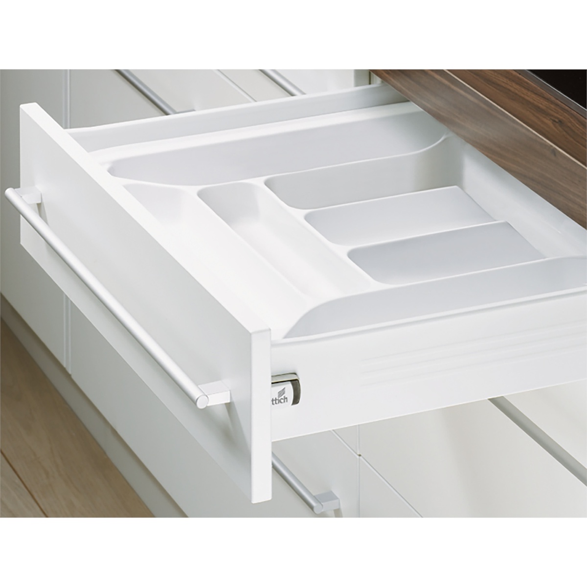 OrgaTray 650, T 433 - 483 / B 250 - 290 mm, weiß | 44923 | Hettich ...