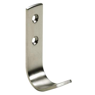 Coat hook 20 x 73 x 42 mm steel stainless steel look 14175 eShop Hettich Your leading manufacturer of furniture fittings