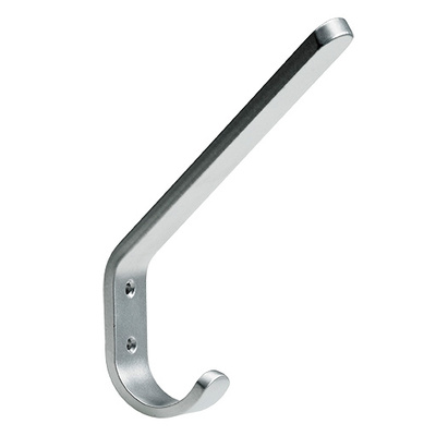 Hat and coat hook 22 x 128 x 61 mm steel aluminium look 5642 eShop Hettich Your leading manufacturer of furniture fittings