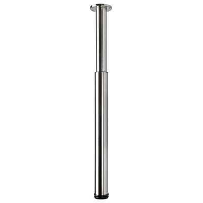 Table legs with large height adjustability round 700 1100 x O 76 mm steel stainless steel look 9196649 eShop Hettich Your leading manufacturer of furniture fittings